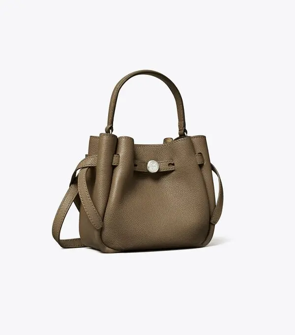 Tory Burch Romy Mini Bucket Bag - Brown