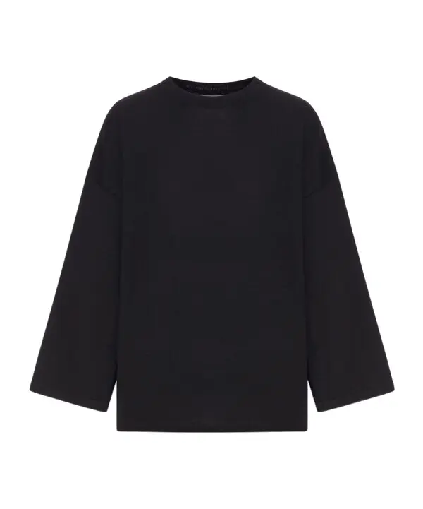 Khaite Darcy Ribbed Knit Long Sleeve Top
