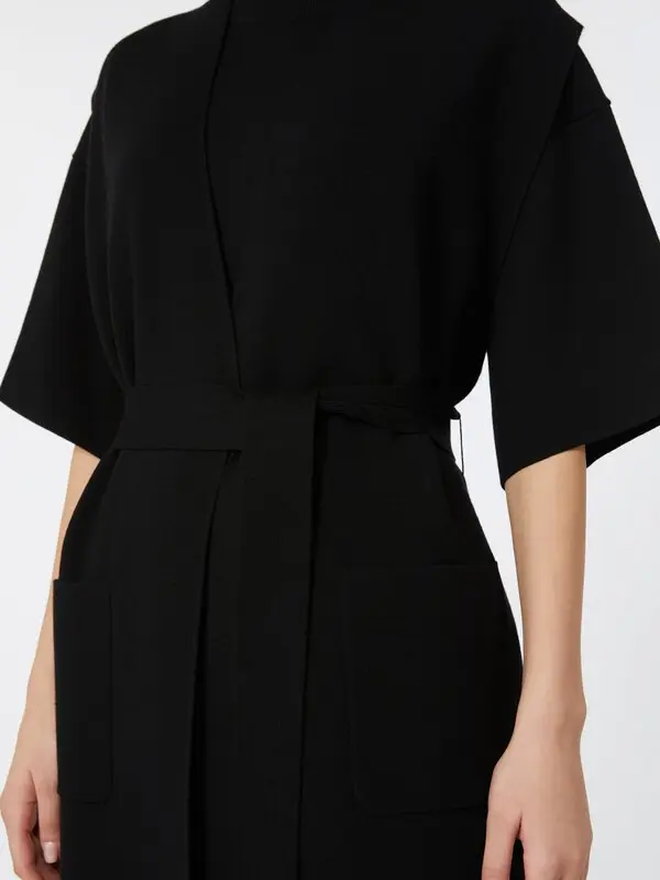 Max Mara Viscose Yarn Gilet - Black