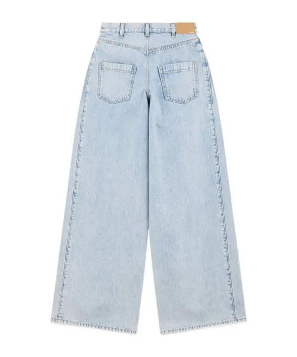 We11Done Low-rise Faded Wide-leg Denim Jeans