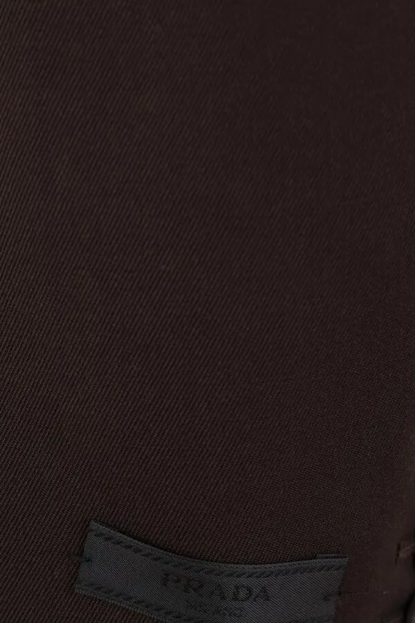 Prada Double Breasted Tailored Blazer - Ebony