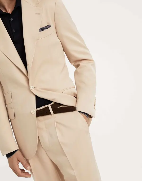 Brunello Cucinelli Long-sleeved Suit Coat Set - Beige