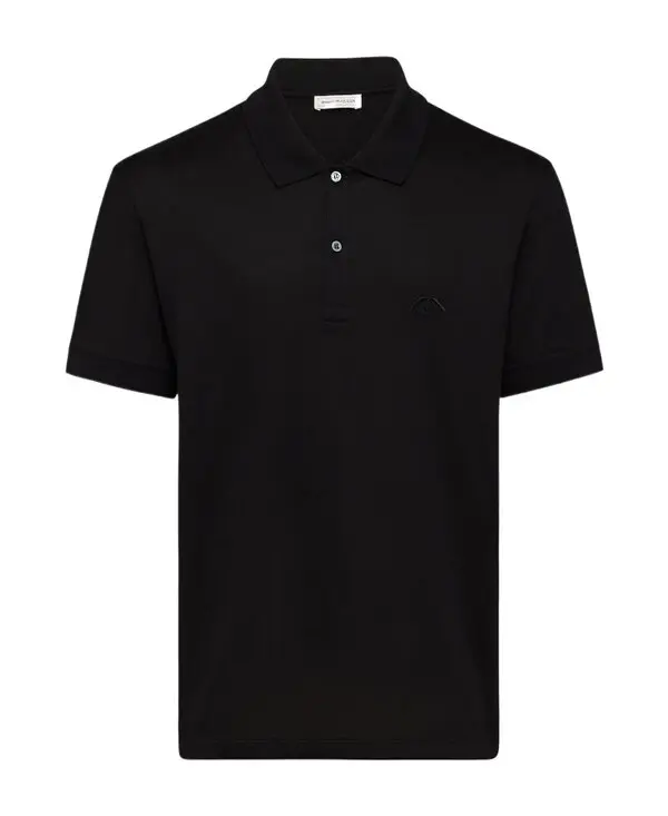 Alexander McQueen Logo Embroidered Polo Shirt