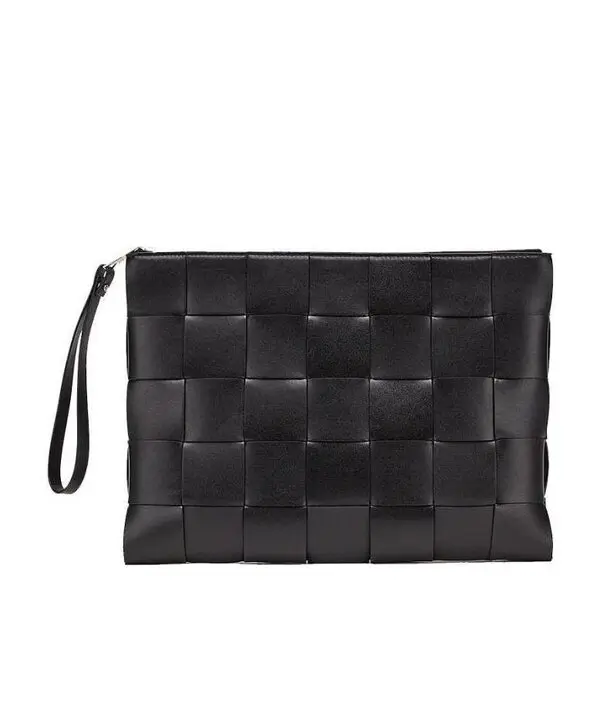 Bottega Veneta Intrecciato Clutch Bag - Black