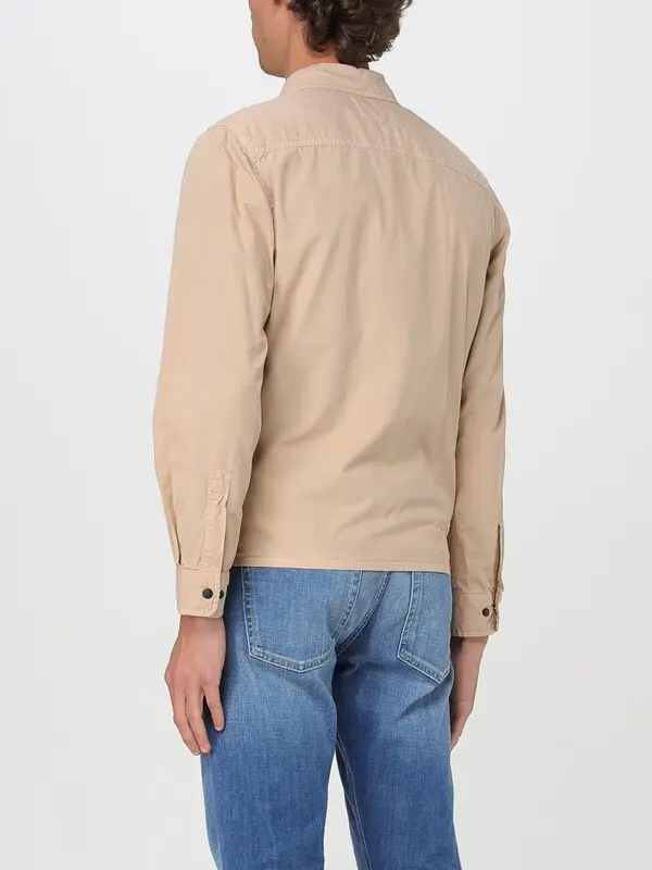 Woolrich Zip-up Long-sleeved Overshirt - Nude