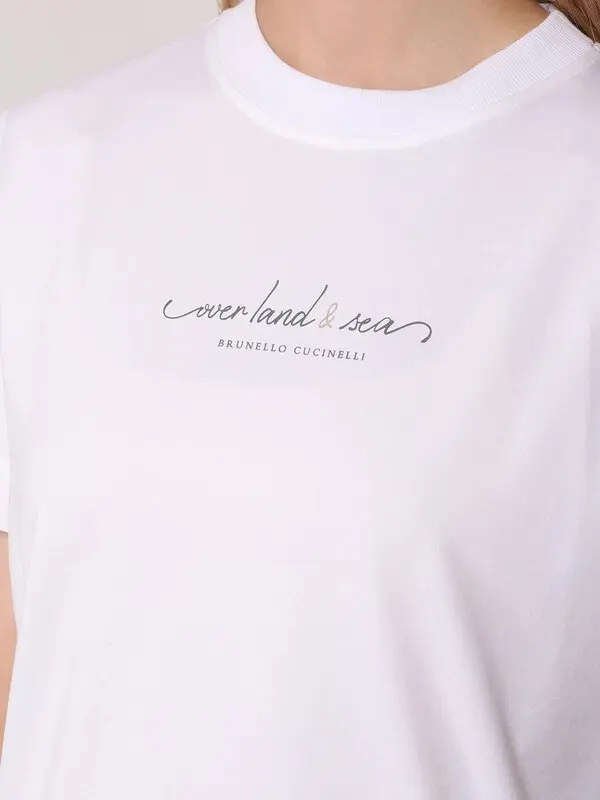 Brunello Cucinelli Round Neck Short Sleeve T-shirt