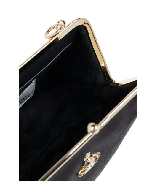 VIVIENNE WESTWOOD Logo Plaque Chained Tote Bag - Black