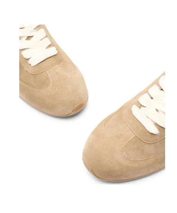 STUART WEITZMAN Colton Sleek Sneakers - Nude