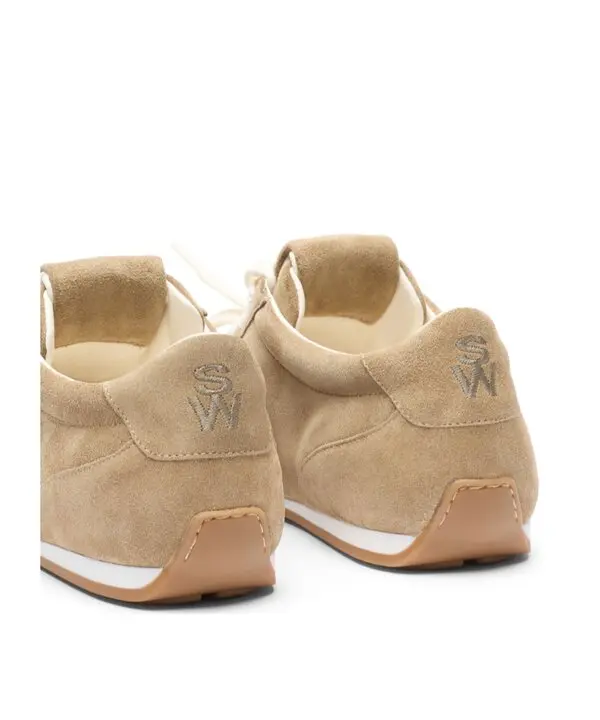 STUART WEITZMAN Colton Sleek Sneakers - Nude