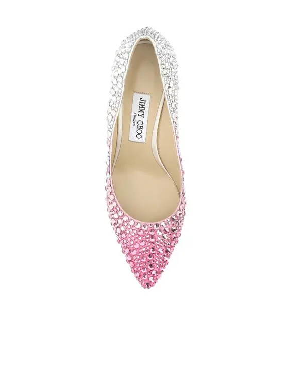 JIMMY CHOO Romy Embellished Two-toned Pumps