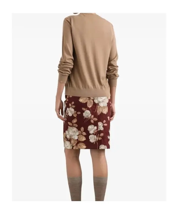 Dolce & Gabbana Floral Print Midi Skirt