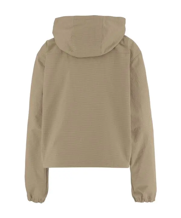 Miu Miu Ripstop Blouson Anorak Jacket With Drawstring Hood