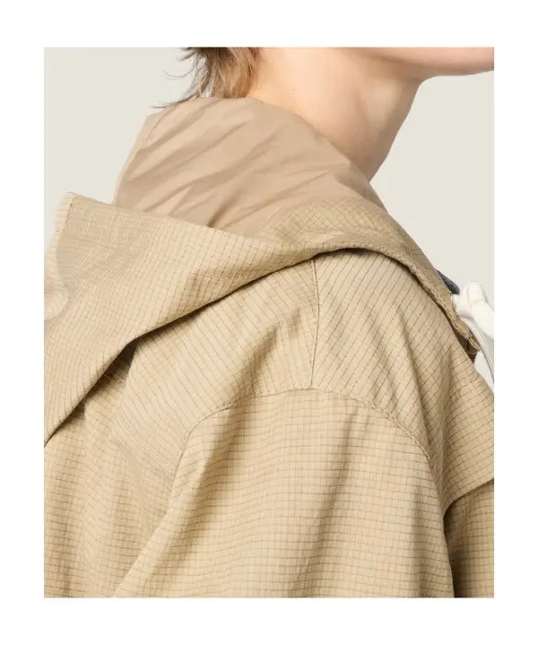 Miu Miu Ripstop Blouson Anorak Jacket With Drawstring Hood