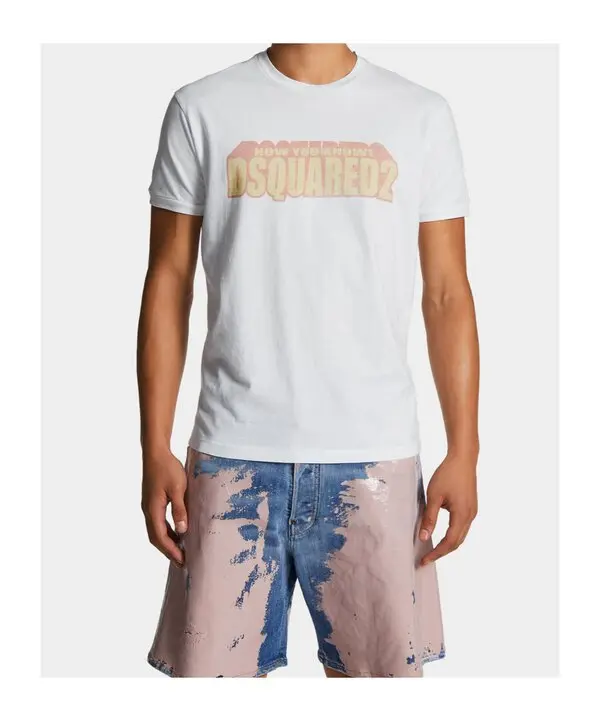Dsquared2 Dyed Very Very Dan Fit Slogan T-shirt