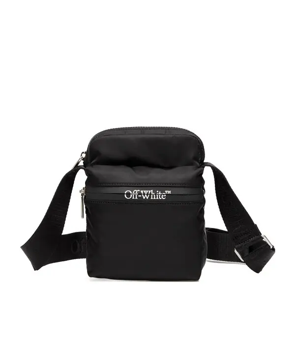 Off-White Outdoor Zip-up Crossbody Bag - Black