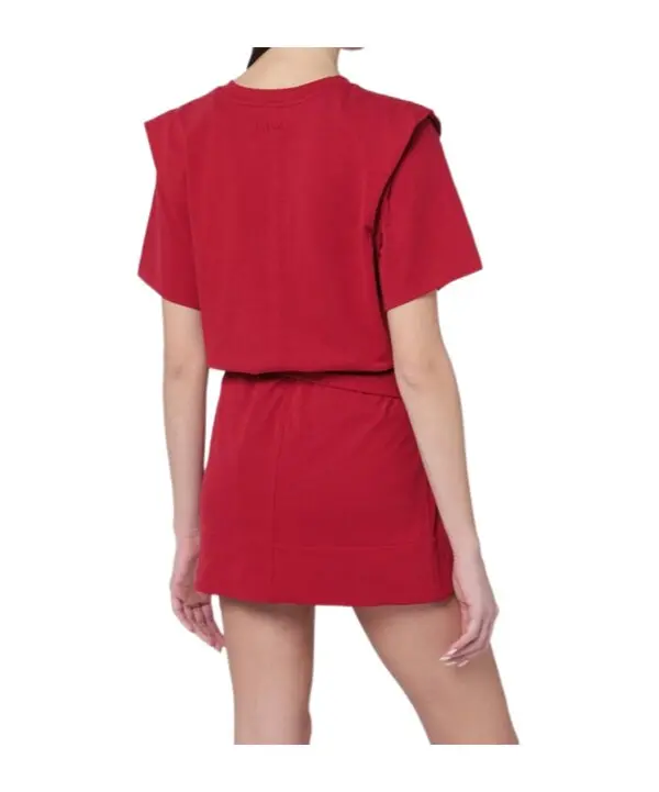 Isabel Marant Étoile Zelitos Layered Crewneck T-shirt - Cherry Color