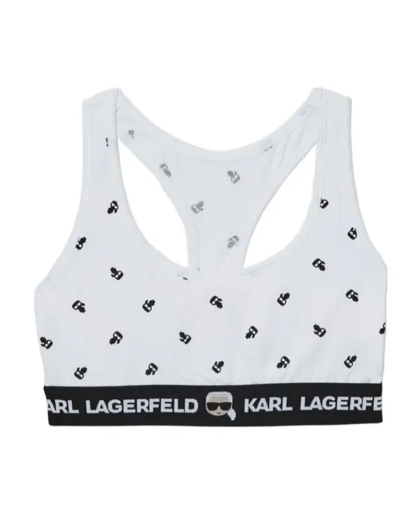 Karl Lagerfeld Ikonik Logo Bralette