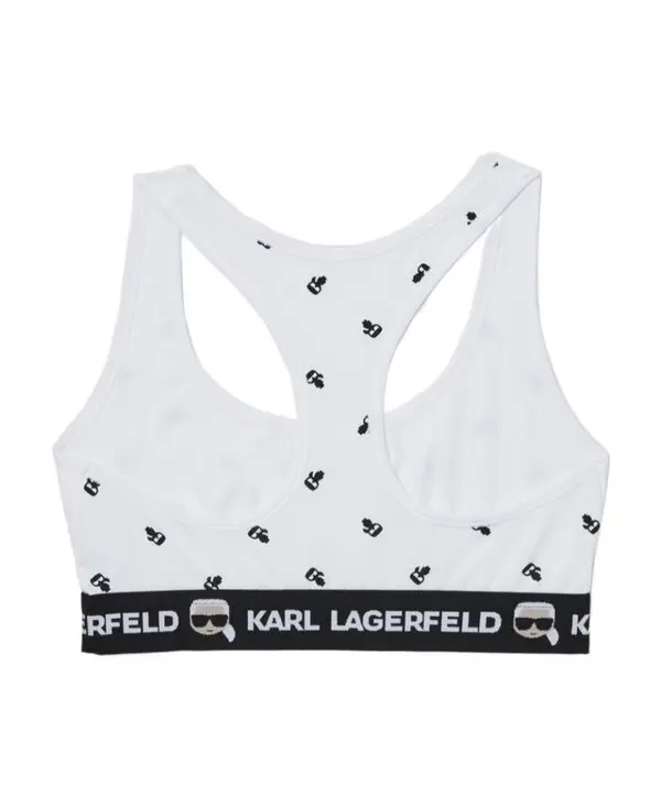 Karl Lagerfeld Ikonik Logo Bralette