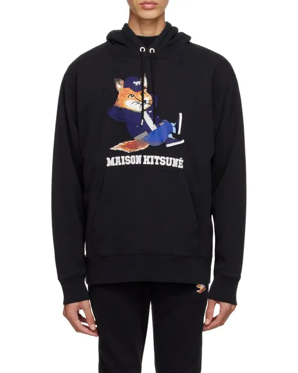 Maison Kitsuné Chillax Fox" Graphic Print Hoodie