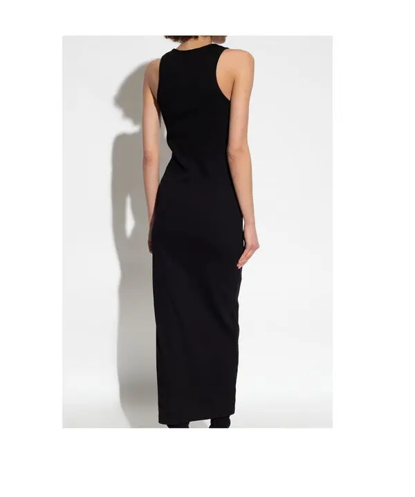 Givenchy Sleeveless Logo Plaque Maxi Dress