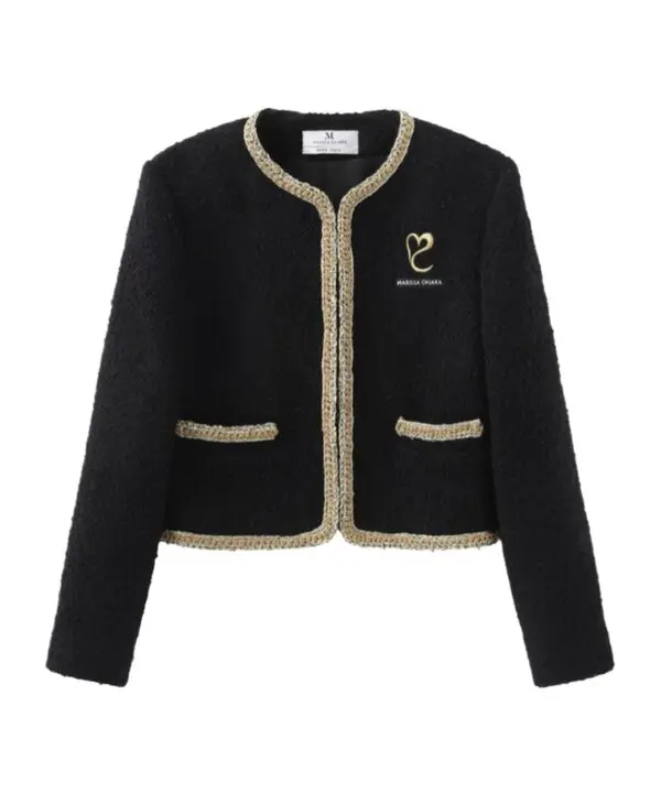 Marissa Chiara Long Sleeve Jacket With Embellished Detail