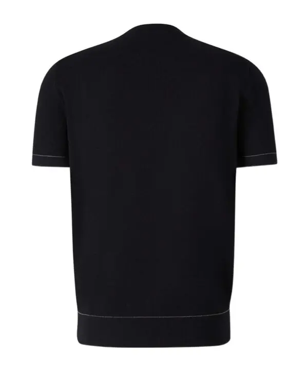 Brioni Short Sleeve Crewneck T-shirt - Midnight Blue