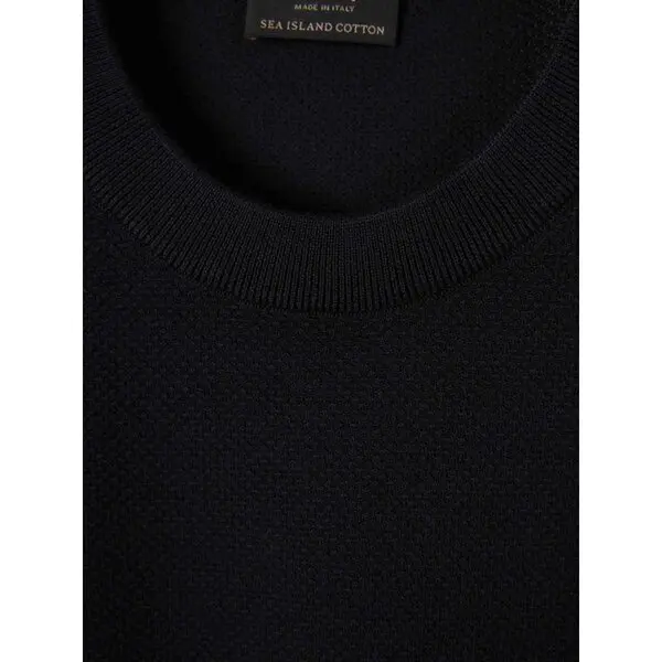 Brioni Short Sleeve Crewneck T-shirt - Midnight Blue