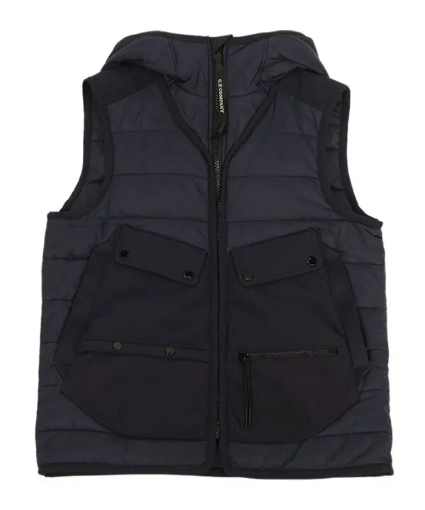 C.P. COMPANY Hooded Vest - Black