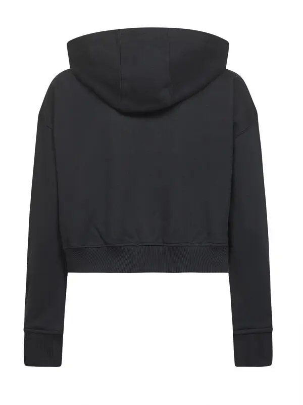 MARINE SERRE Logo Detailed Zip-up Hoodie