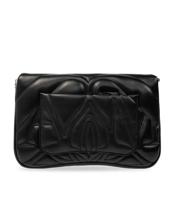 Alexander McQueen The Seal Quilted Shoulder Bag - Black