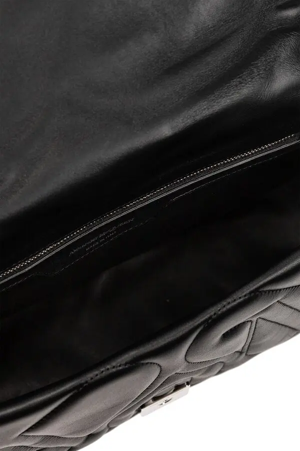 Alexander McQueen The Seal Quilted Shoulder Bag - Black