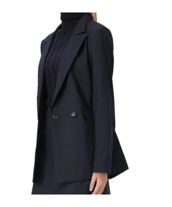 A.p.c. Double-breasted Suit Jacket With Lapels And Pockets