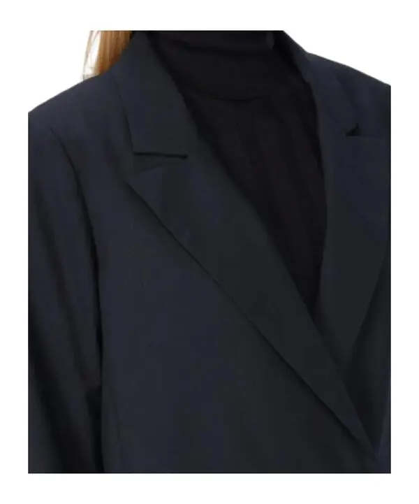A.p.c. Double-breasted Suit Jacket With Lapels And Pockets