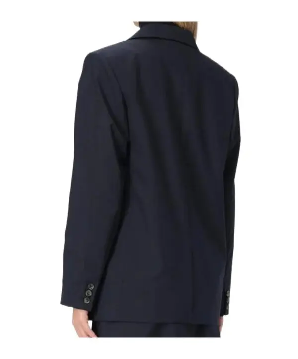 A.p.c. Double-breasted Suit Jacket With Lapels And Pockets