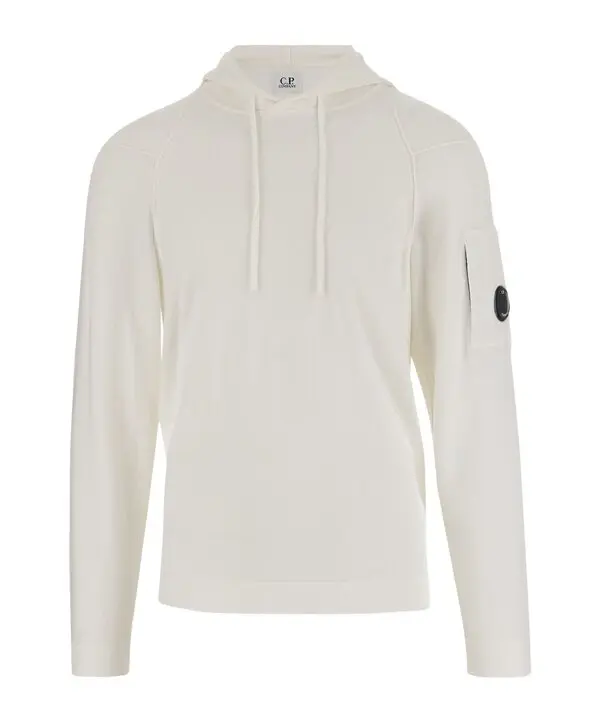 C.P. COMPANY Tricot Pullover Sweater - White