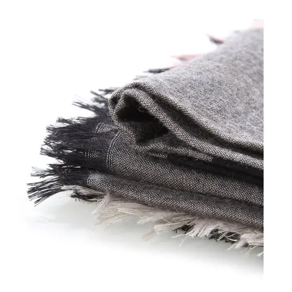 Burberry Plaid Detail Scarf - Multi-color