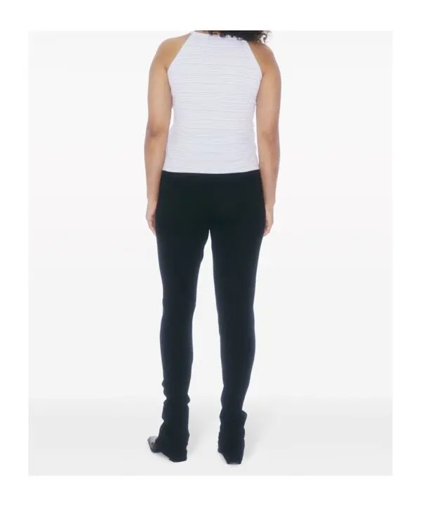 Filippa K Monogram-embroidered Striped Organic Cotton Tank Top