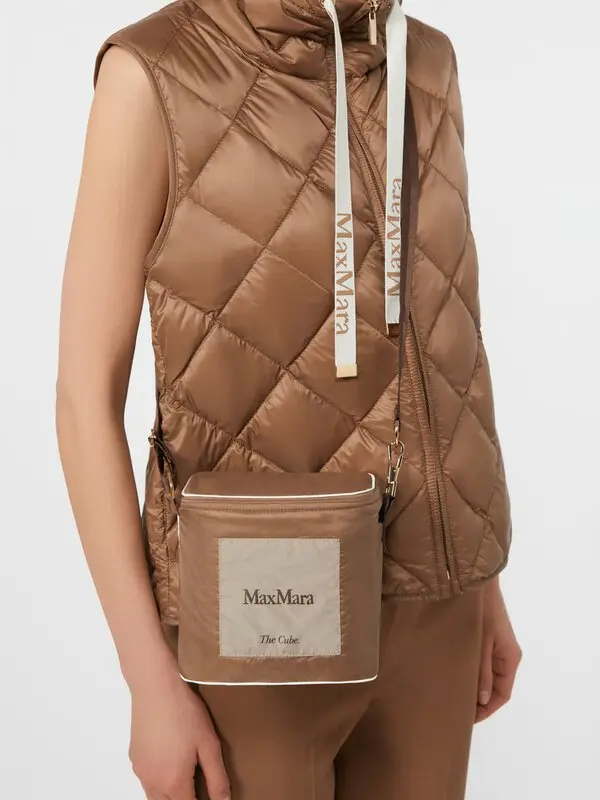 Max Mara Water-repellent Nylon Canvas Gilet - Brown