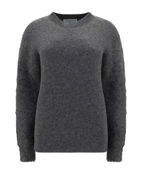 JIL SANDER Crewneck Long-sleeved Jumper - Black