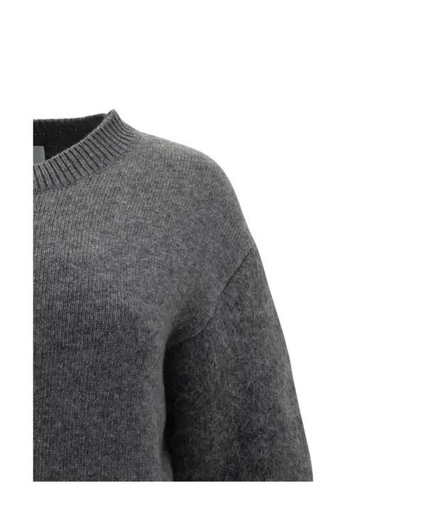 JIL SANDER Crewneck Long-sleeved Jumper - Black