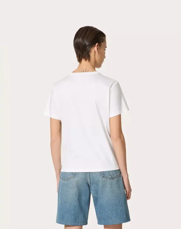 Valentino Garavani Vlogo Plaque Crewneck T-shirt