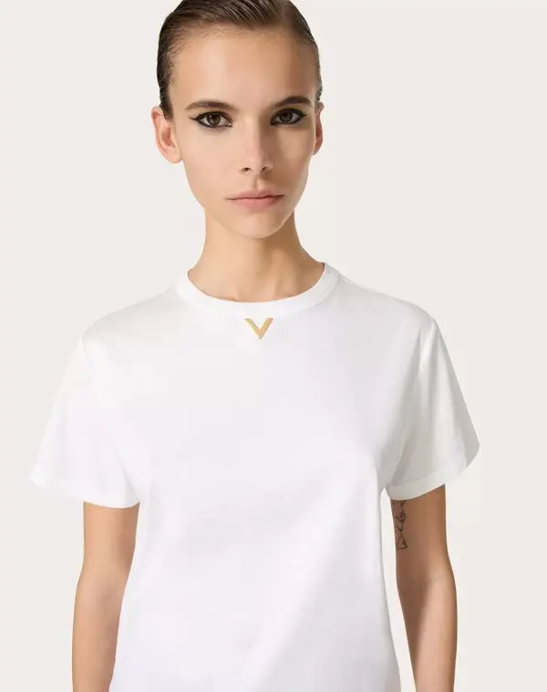 Valentino Garavani Vlogo Plaque Crewneck T-shirt
