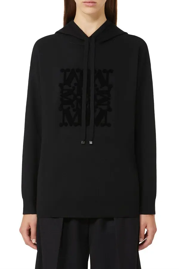 Max Mara Drawstring Knitted Hoodie - No
