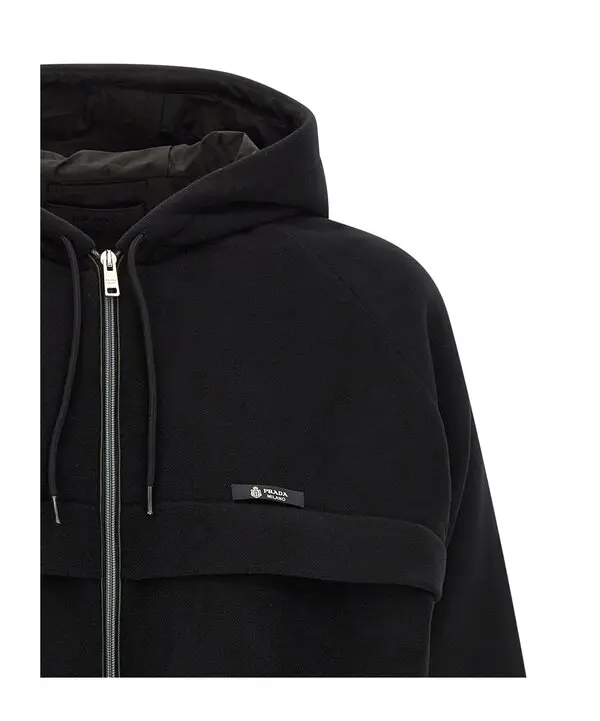 Prada Zip-up Hooded Jacket