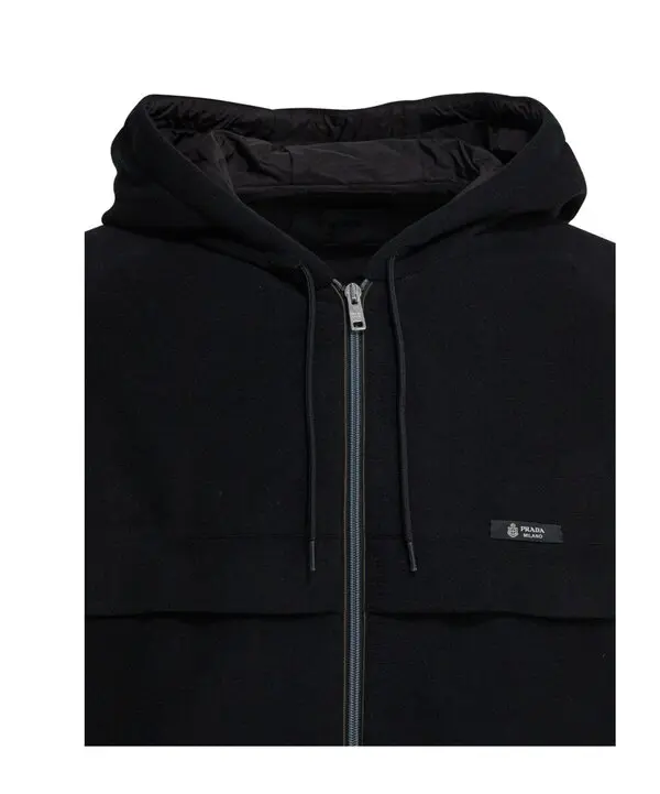 Prada Zip-up Hooded Jacket