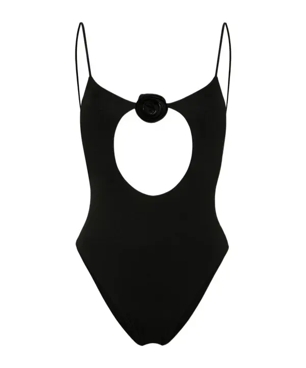 LA REVECHE Nadir Cut-out Detailed One-piece Swimsuit - Black