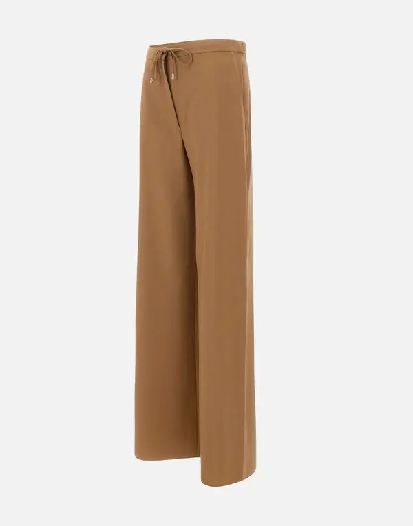 Max Mara Wide Leg Trousers With Drawstring Waist - Brown