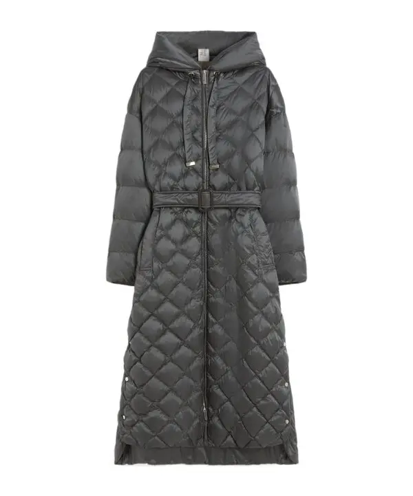 Max Mara Trepar Quilted Down Jacket - Medium Gray