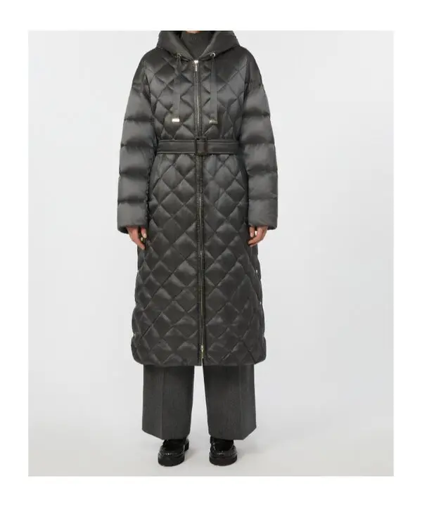 Max Mara Trepar Quilted Down Jacket - Medium Gray