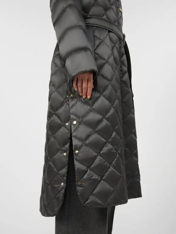 Max Mara Trepar Quilted Down Jacket - Medium Gray
